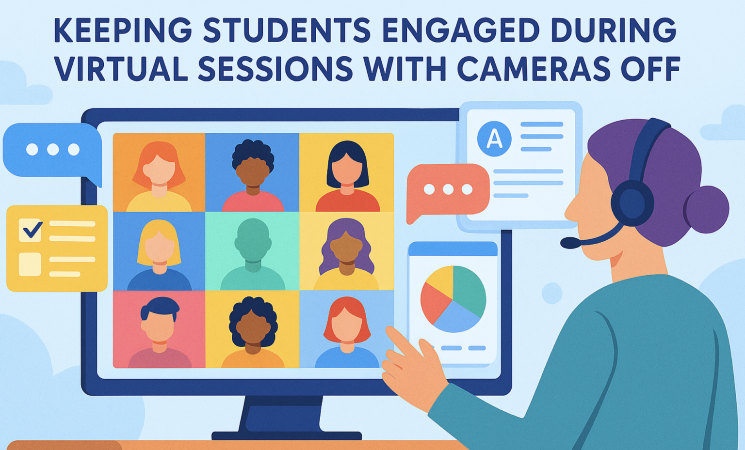 How to Keep Students Engaged During Online Classes with Cameras Off